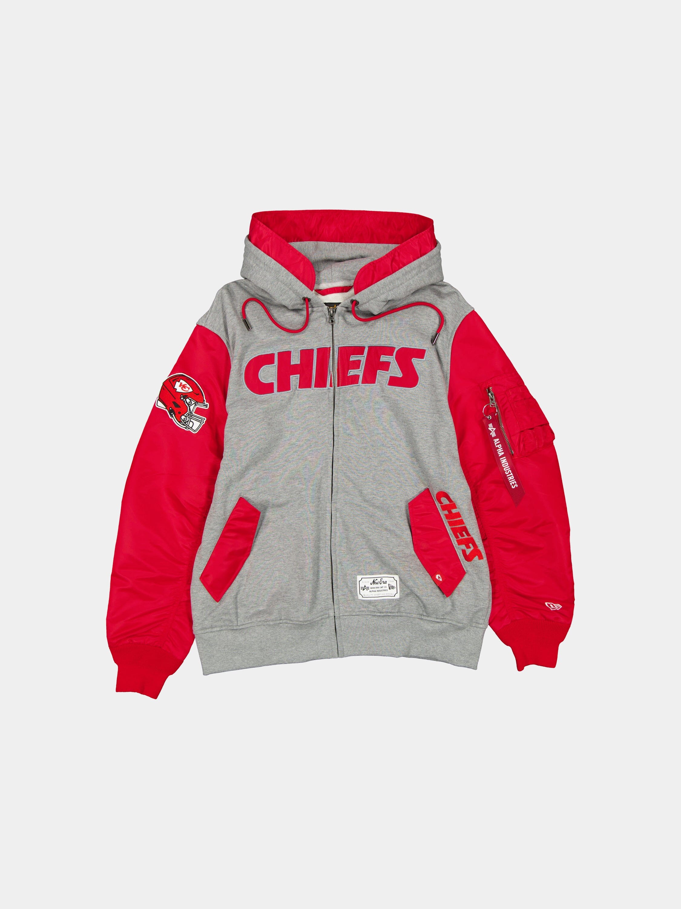 Kansas City Chiefs X Alpha X New Era MA-1 Zip-Up Hoodie | Alpha Industries