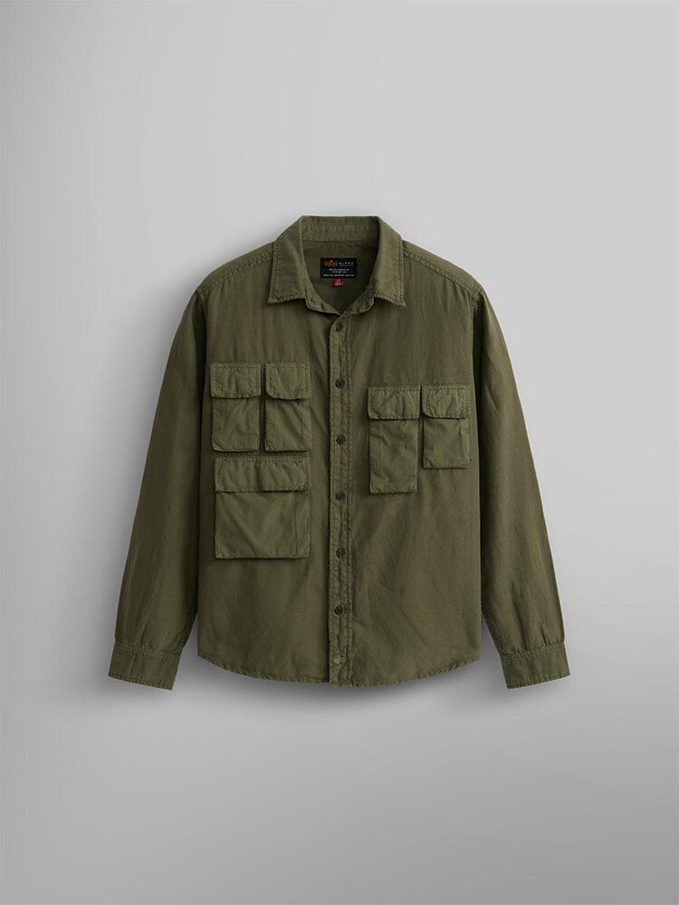 Long Sleeve Multi Pocket Shirt (Og-107 Green) | Alpha Industries
