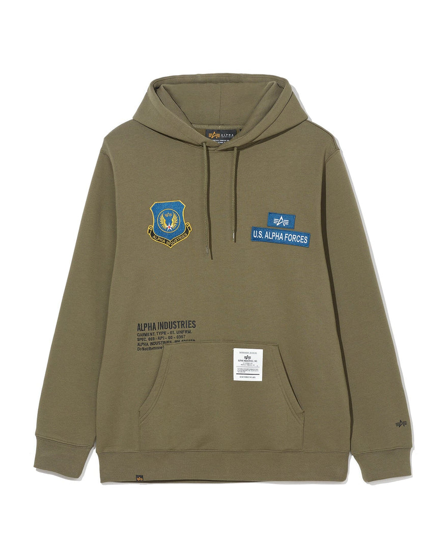 ALPHA BADGE HOODIE | Alpha Industries