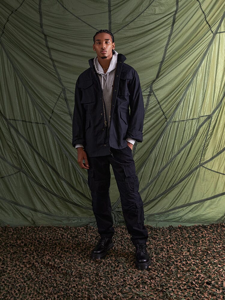 MEN'S M-65 FIELD JACKET BLACK (HERITAGE) | Alpha Industries