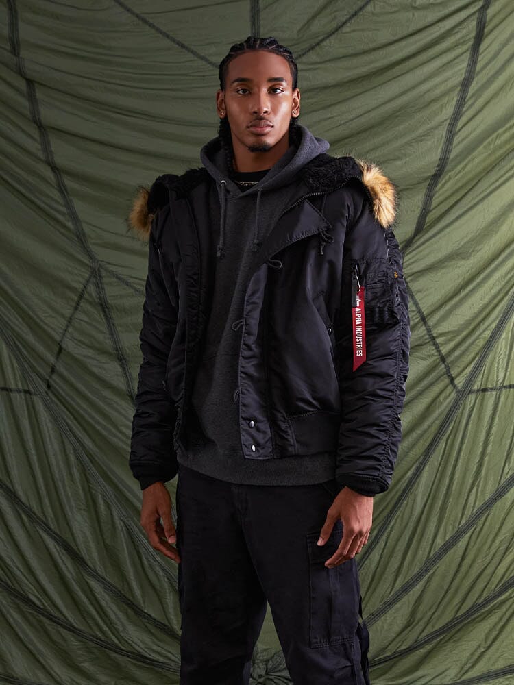MEN'S N-2B SHORT WAIST PARKA BLACK | Alpha Industries