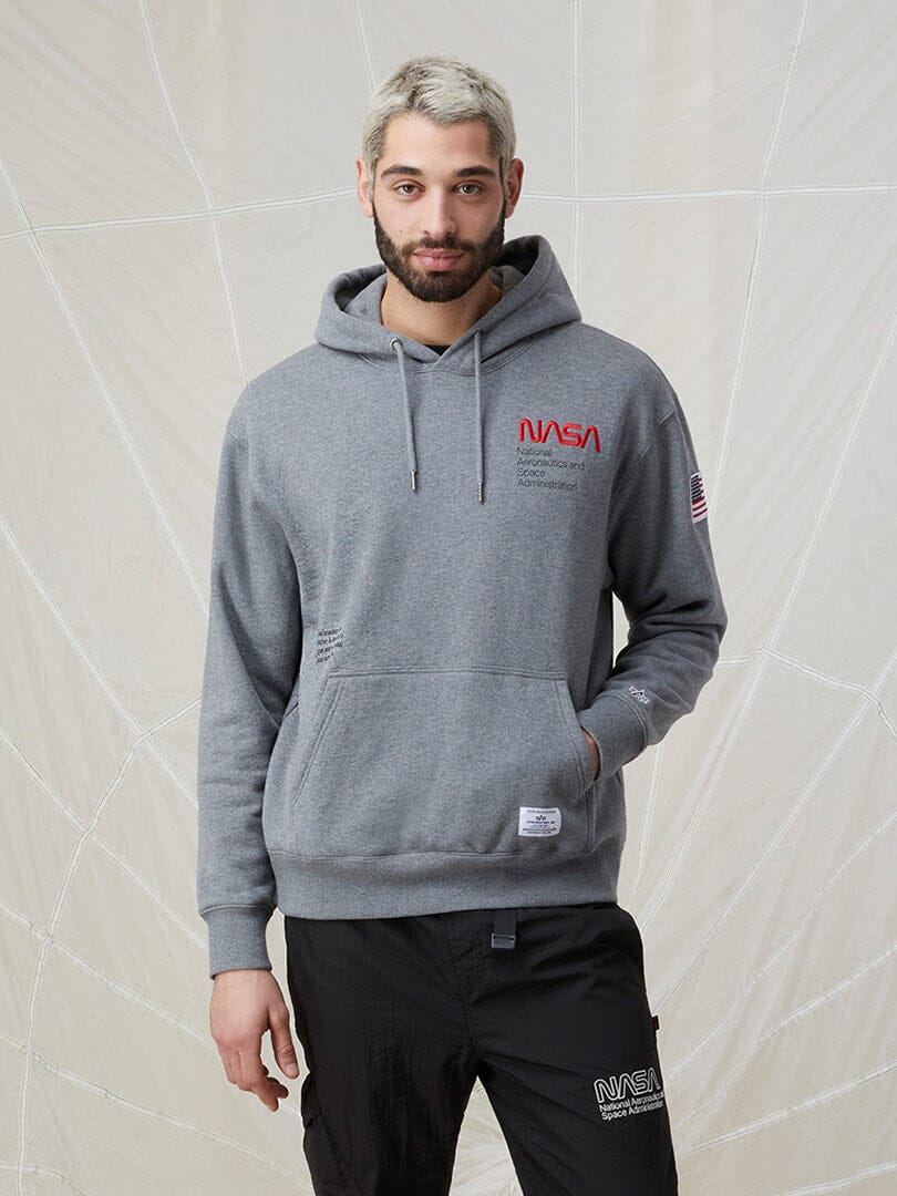 NASA WORM LOGO HOODIE | Alpha Industries