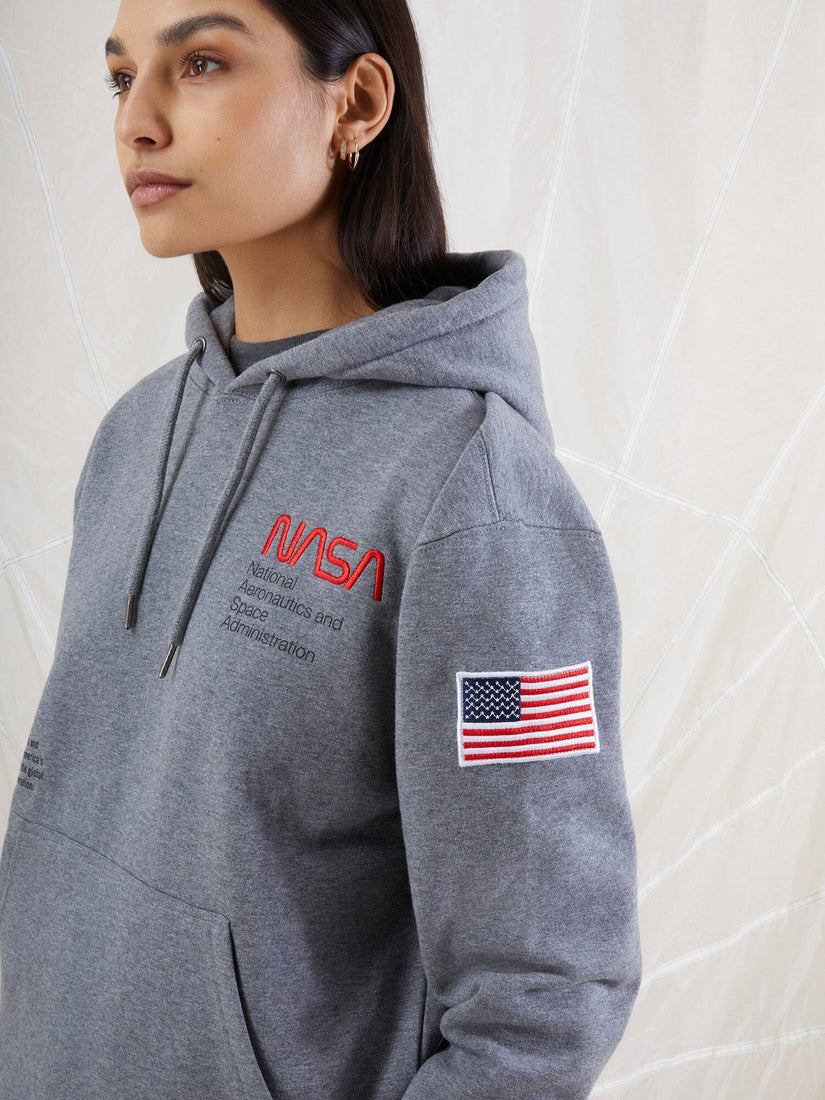 NASA WORM LOGO HOODIE | Alpha Industries