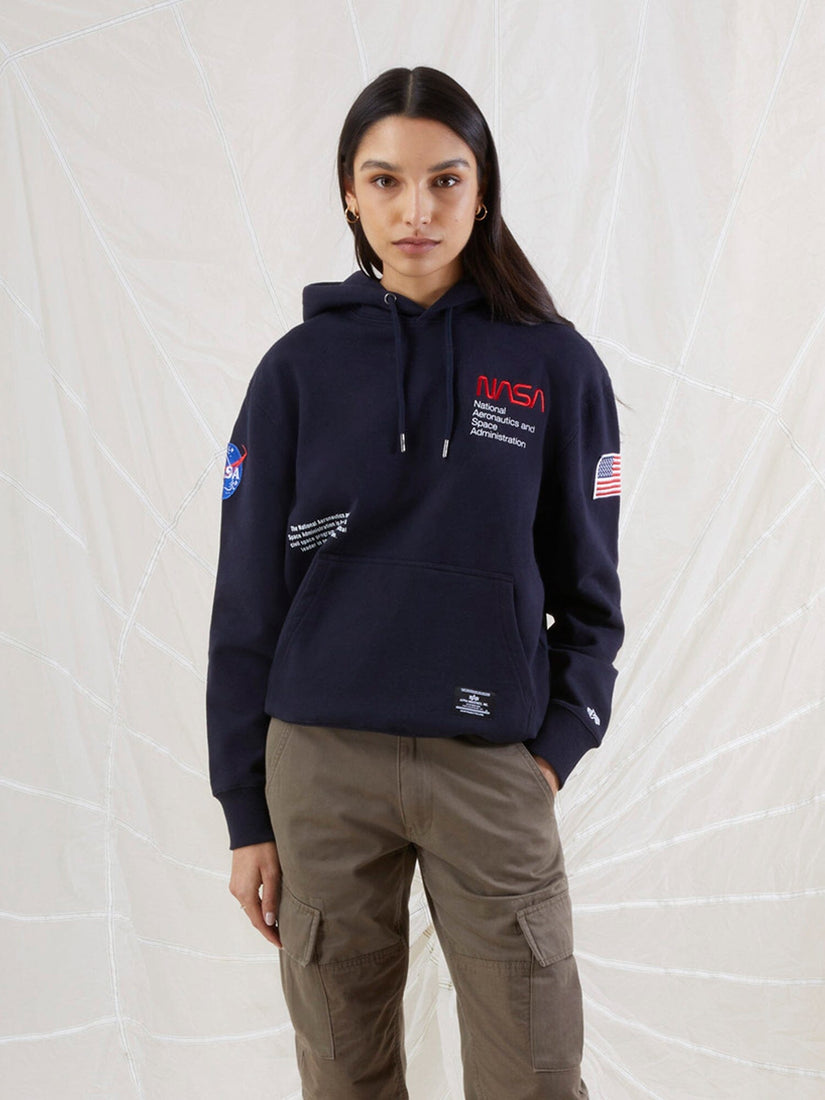 NASA WORM LOGO HOODIE | Alpha Industries
