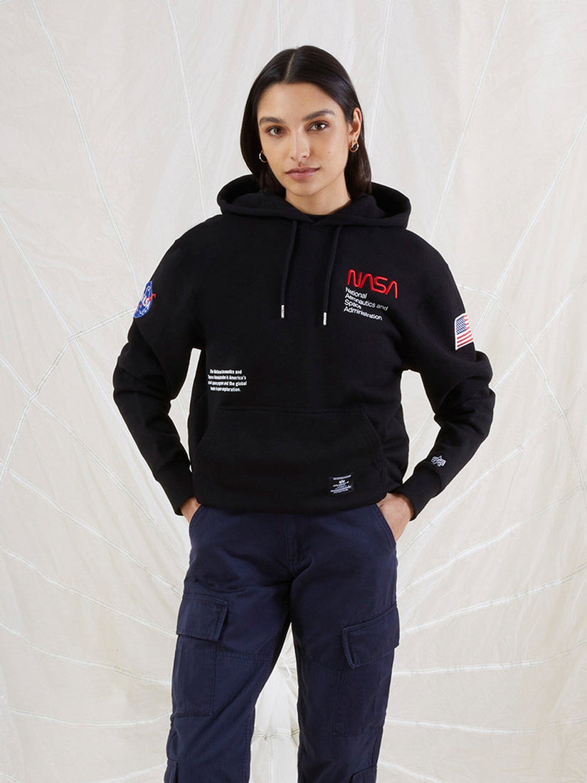 NASA WORM LOGO HOODIE | Alpha Industries