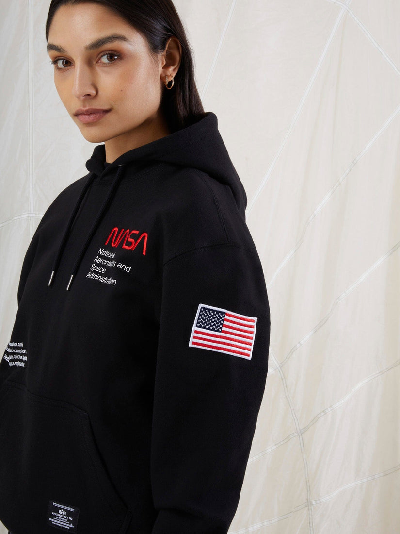 NASA WORM LOGO HOODIE | Alpha Industries